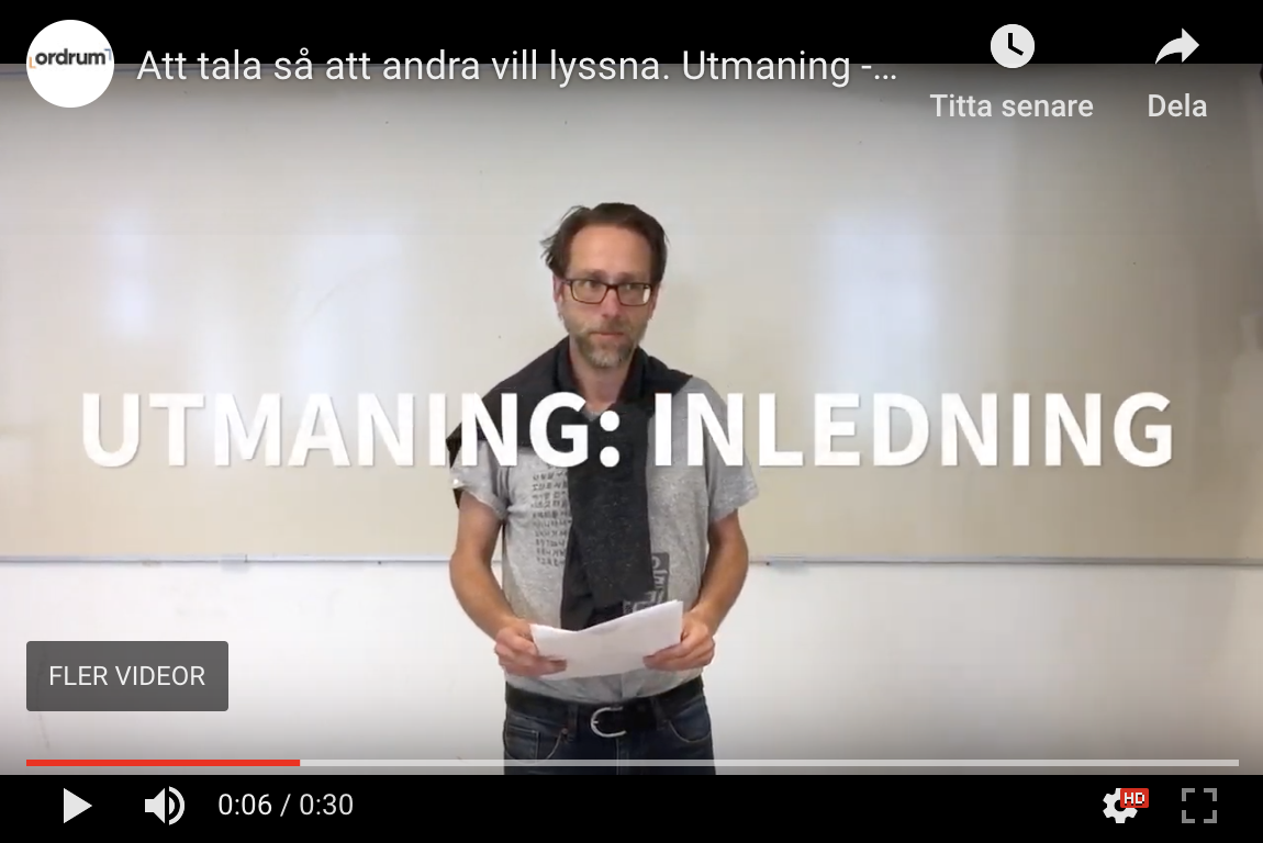 TIPS: Presentationens inledning | Ordrum